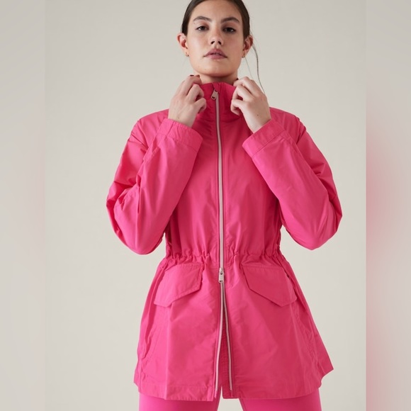 Athleta | Jackets & Coats | Nwtathleta Pink Westerly Jacket Extra Large ...
